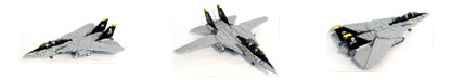 MECHANIZED BRICK Custom LEGO U.S. Navy F-14 Tomcat Fighter Plane Kit